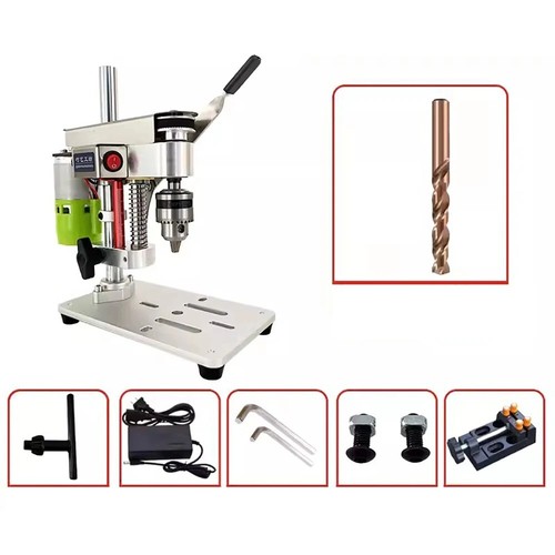 Micro Desktop Drill Set Household DIY Mini Punching Drilling Machine w ...