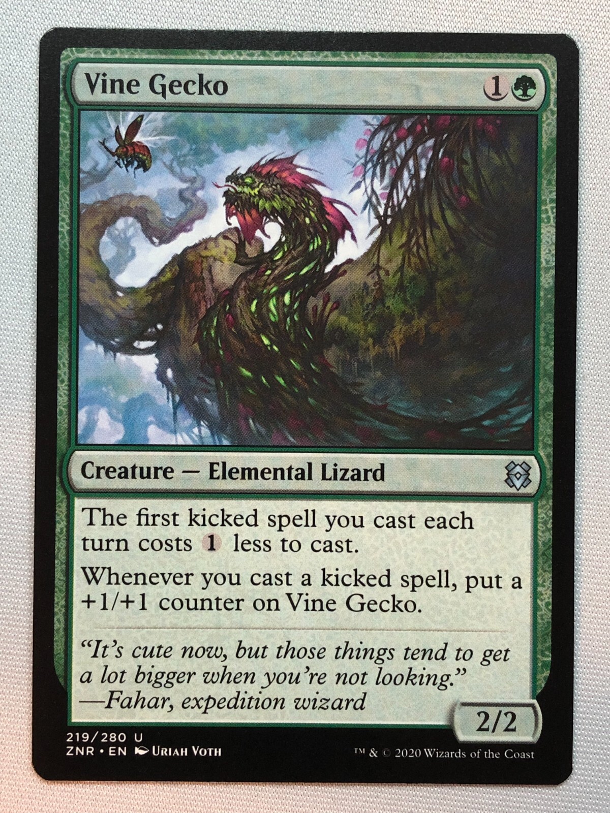 MTG Zendikar Rising Vine Gecko 219 NM/M | eBay