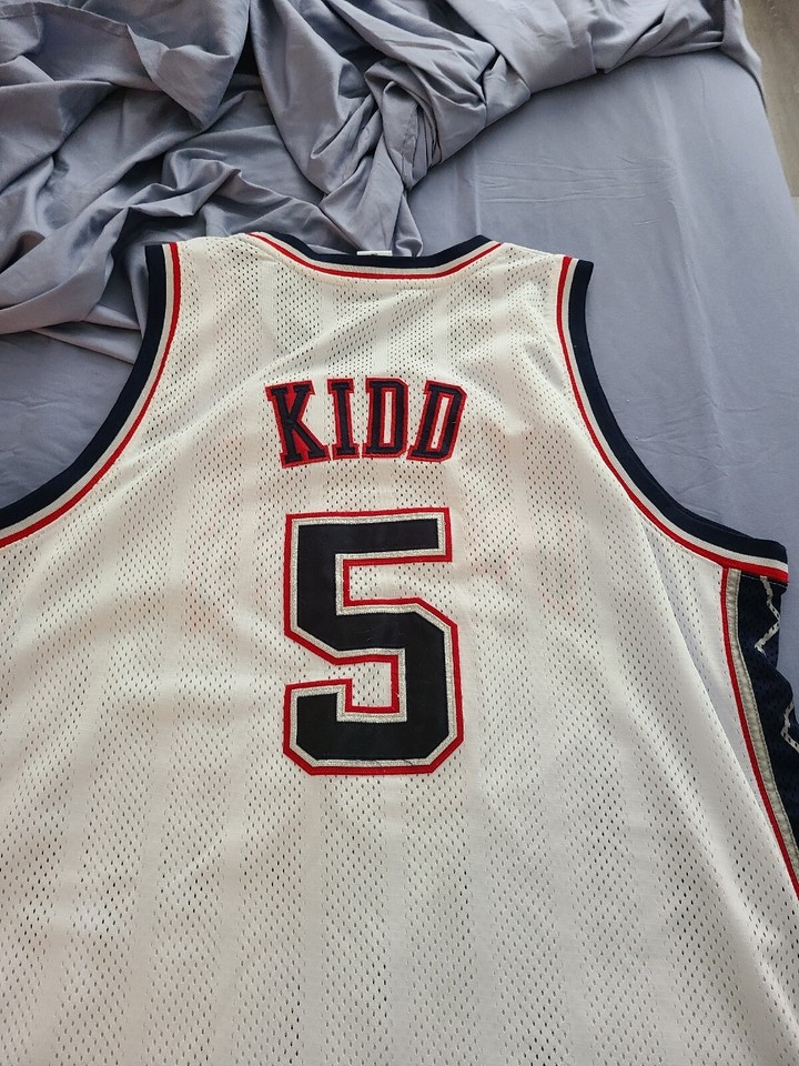 Reebok Vintage Authentic New Jersey Nets Jason Kidd Jersey 52 2xl Xxl ...