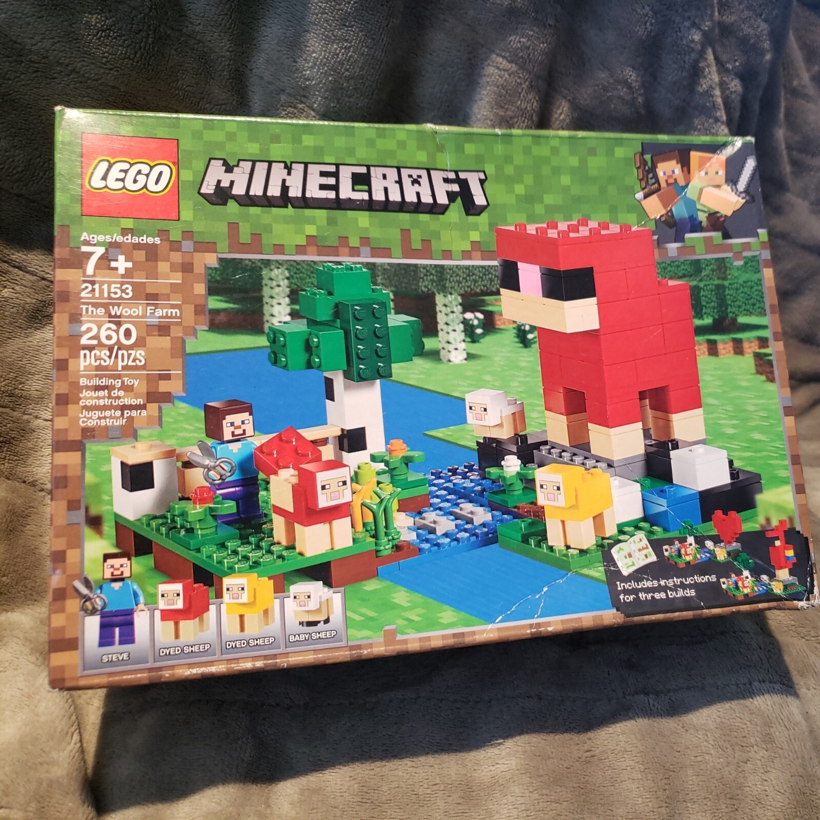 Lego Minecraft The Wool Farm 21153 Retired Set New Factory Sealed Box ...