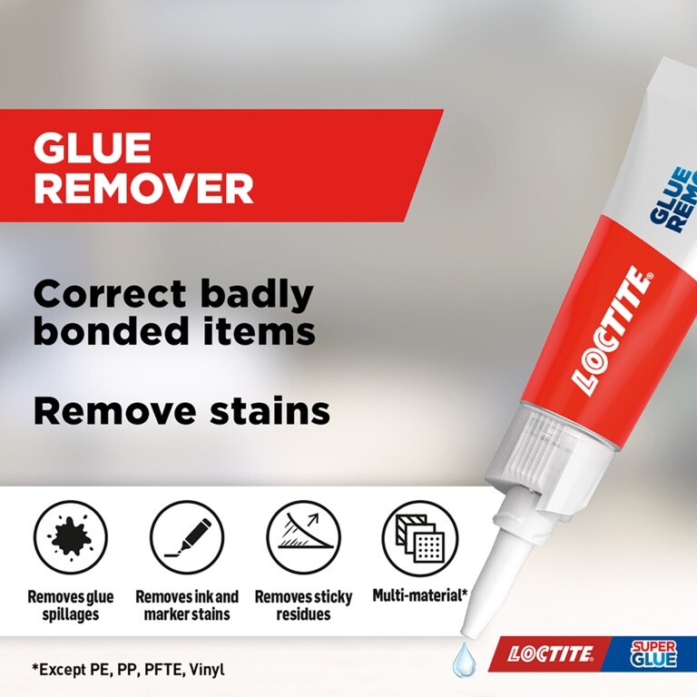 2 x Loctite Glue Remover 5g Removes Glue Stains Bonded Fingers Ink ...
