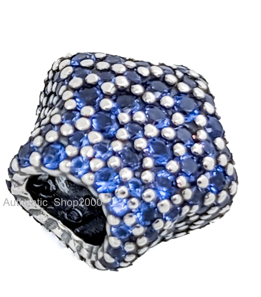 New 100% Authentic PANDORA Sparkling Bold Pavé Blue Crystal Star Charm ...