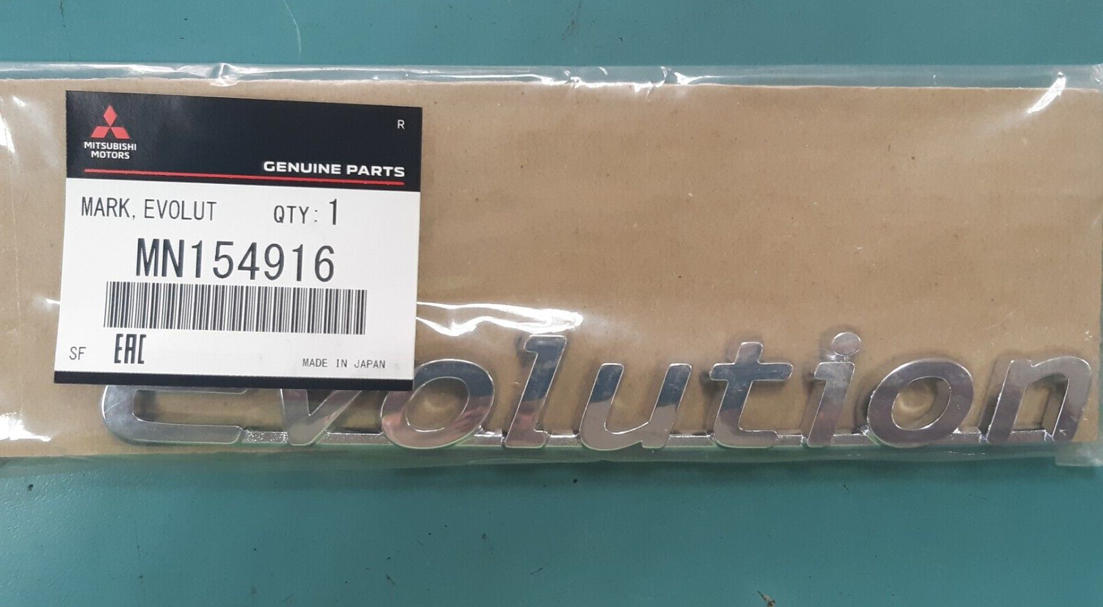 GENUINE OEM MITSUBISHI MARK,EVOLUTION EMBLEM,BADGE LANCER CT9A VIII IX ...