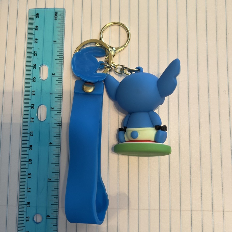 Stitch Rubber & Metal Keychain Lilo & Stitch Disney New! Fast Shipping ...