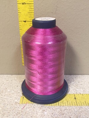 EMBROIDERY THREAD - HUGE 5000M (5500 YARD) CONES - PURPLE ORCHID 83344 ...