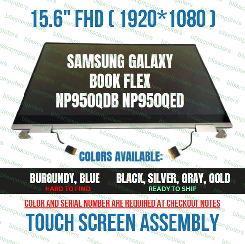 LCD Module Touch Screen Display Assembly Samsung NP950QDB 950QDB Blue ...