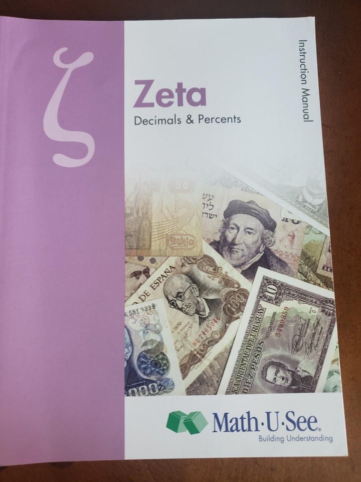 Zeta Instruction Manual, Tests and DVD: by Math-U-See | eBay