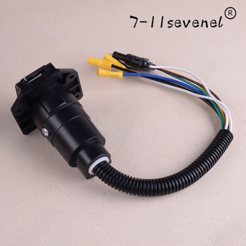 4 Pin Flat to 7 Pin RV Blade Trailer Plug Towbar 12V Wiring Adapter ...