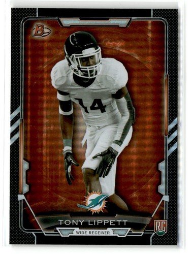 Tony Lippett Miami Dolphins 2015 Bowman Rainbow Black #80 | eBay