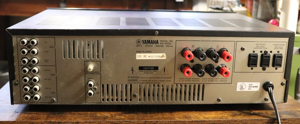 Yamaha AX-400U Natural Sound Stereo Amplifier TESTED AND WORKING | eBay