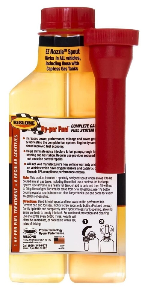 Rislone Hy-per Fuel Complete Fuel System Cleaner Gas | eBay