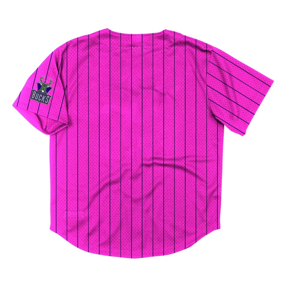 Mitchell & Ness Pink NBA Milwaukee Bucks Neon World Mesh Jersey - XS | eBay