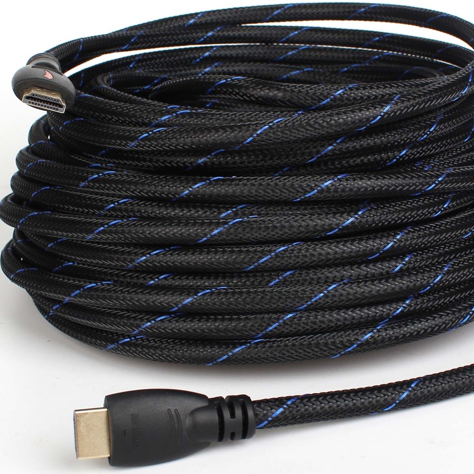Extra Long 50FT 66FT Super High Speed HDMI Cable 1.4 Ethernet 3D 1080P ...