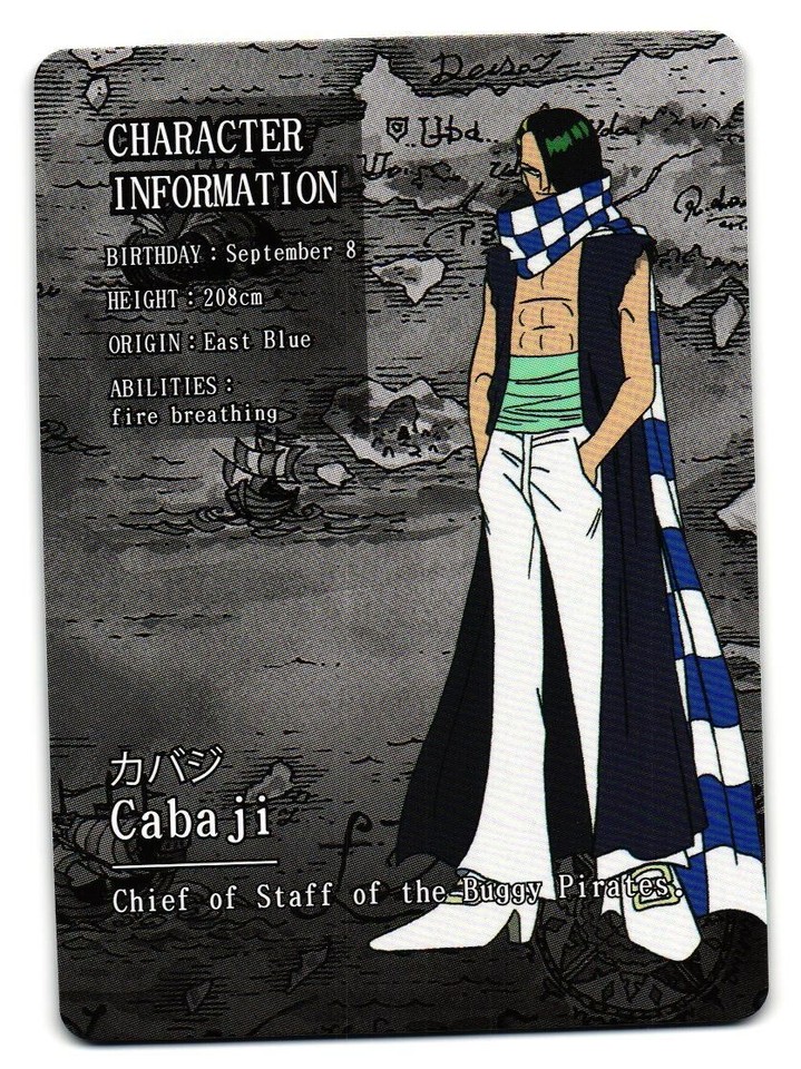 Cabaji SR OP-KOA01-039 One Piece Anime TCG CCG Anime Card | eBay
