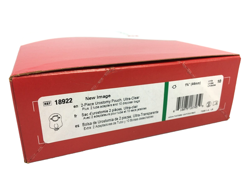 10 Hollister 18922 New Image 2-Piece Urostomy Pouches 1-3/4" Flange Exp ...