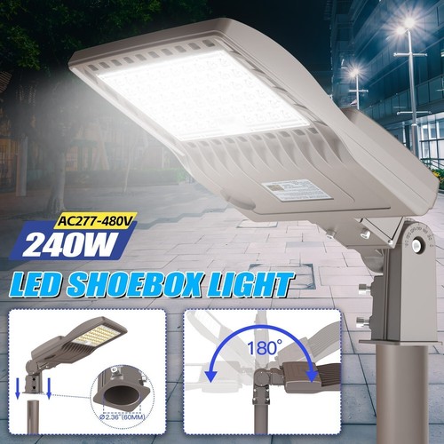 480V 240W LED Parking Lot Light Commercial Street Shoebox Pole Light ...