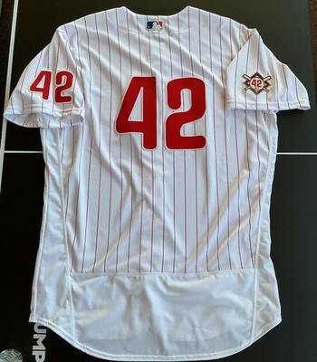 Victor Arano 2020 Phillies Team / Game Issued Jackie Robinson Day ...