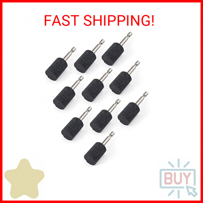 10PCS Abrasive Drill Bits Stone Grinding Bits, 1/4" Hex Shank Small ...