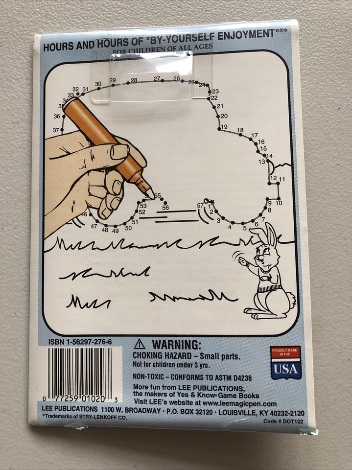 Lee Publications Dot To Dot Invisible Ink Book 3 Coloring book School ...