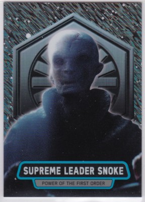 STAR WARS THE FORCE AWAKENS CHROME FIRST ORDER #1 SNOKE SHIMMER ...