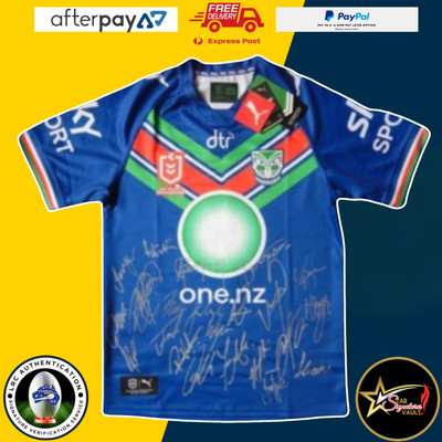 NEW ZEALAND WARRIORS 2023 TEAM SIGNED NRL RUGBY LEAGUE AUTOGRAPHED ...