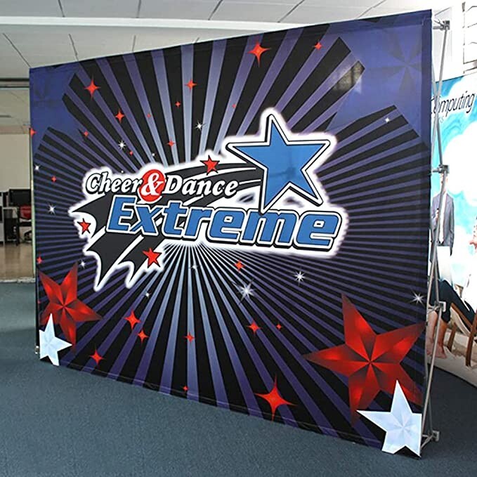 8'x10' Fabric Pop Up Display Stand for Trade Show Backdrop Booth ...