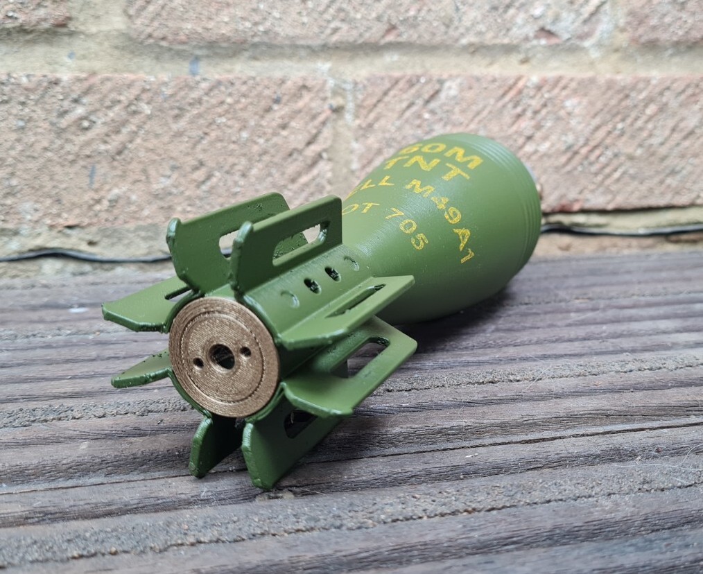 60mm M49A1 Mortar Shell Replica. WW2 3d printed plastic. M19 | eBay UK