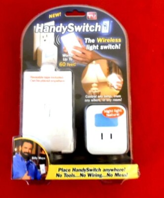 New Handy Switch Wireless Light Switch Night Light Billy Mays HSPGR7 ...