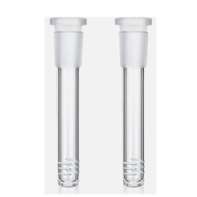 2 PCS 2.56 inch Glass Downstem Adapter 14mm Female to 18mm Male | eBay