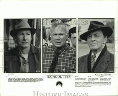 1992 Press Photo Ed Lauter, Kevin Tighe and Peter Donal in "School Ties ...