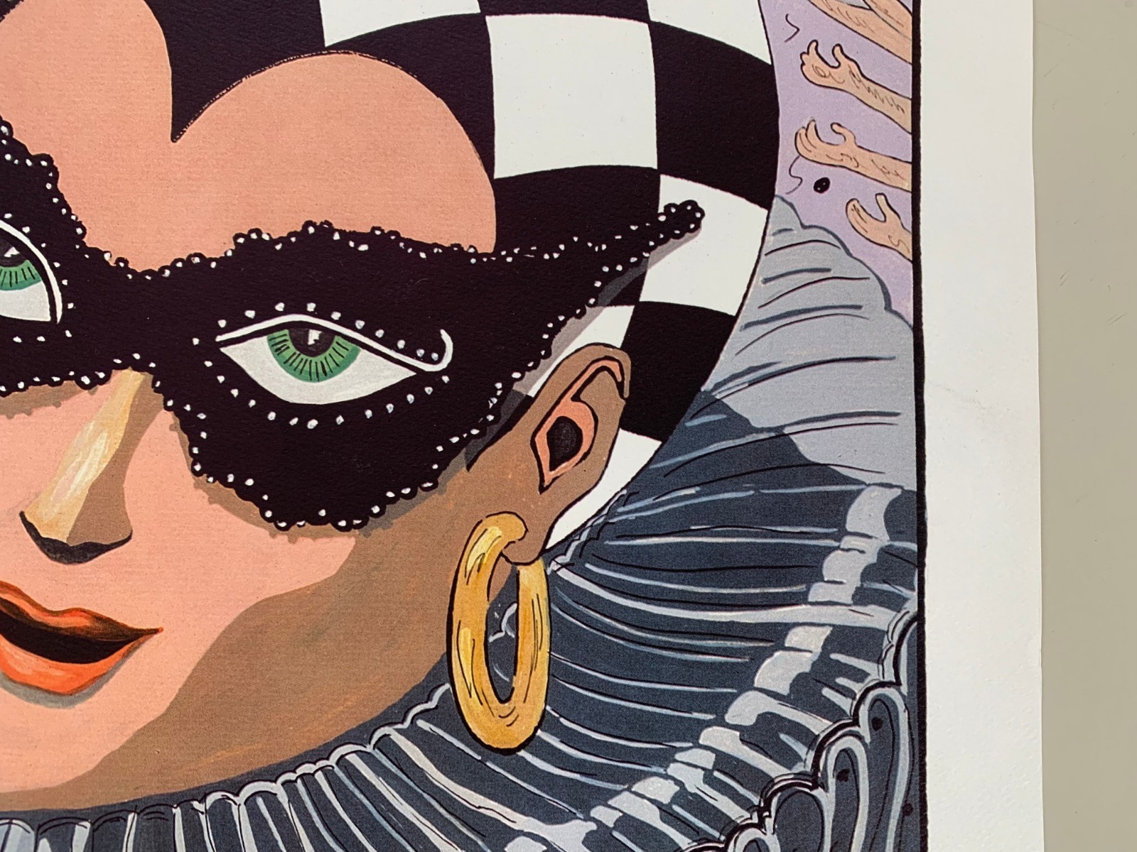 LE MARDI GRAS BY GEORGE LUTTRELL,NEW ORLEANS, RARE SIGNED 1993 ART ...