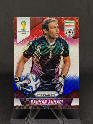 Rahman Ahmadi 2014 Panini Prizm World Cup Red White & Blue Power Plaid ...