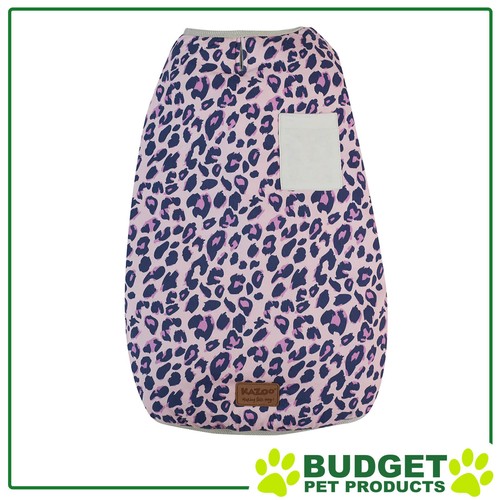 Kazoo Purple Panther Snuggie Leopard Print Large Winter Coat for Dogs ...