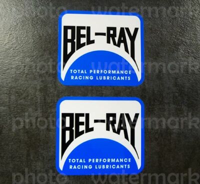 2x Bel-Ray Stickers decals vintage Motocross Dirtbike Motorcycle CR ...