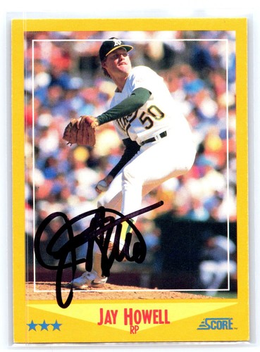 Jay Howell Autographed Signed Card 1988 Score #522 OAKLAND A'S | eBay