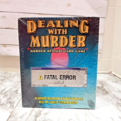 DEALING WITH MURDER "Fatal Error" Murder Mystery Card Game ; Sealed New ...