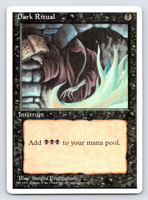 Dark Ritual MTG Alternate 4th Edition Magic The Gathering Classic 1995 ...