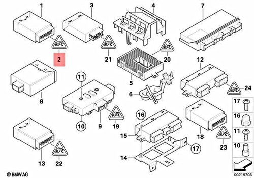 NEW GENUINE BMW E60 E61 E63 E64 MICRO POWER MODULE CONNECTOR KIT MPM ...