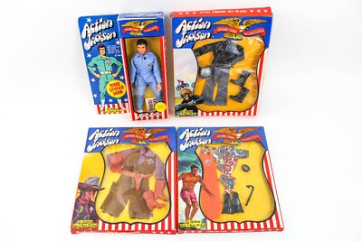 ACTION JACKSON 8" FIGURE MOD STYLED HAIR + 3 Outfits Western Cyclist ...