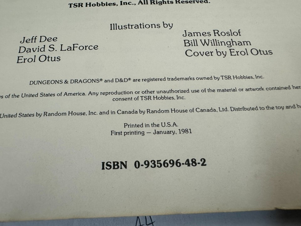 Set of 2 TSR Dungeons & Dragons Basic Rules & Expert Rules 1981 1st ...