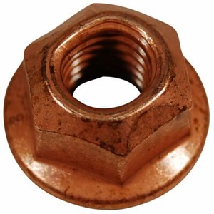 50x Mutter Kupfermutter Auspuffkrümmer M8x1,25mm SW13 für OPEL 2066156 ...