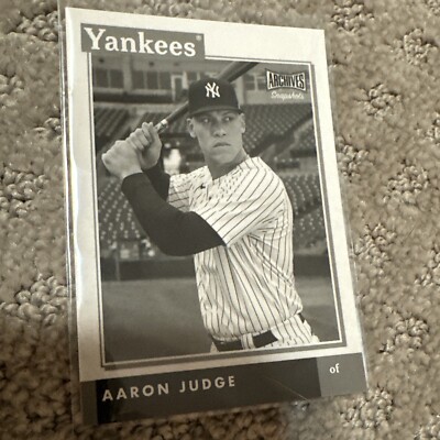 2020 Topps Archives Snapshots Black & White Parallel AS-AJ Aaron Judge ...