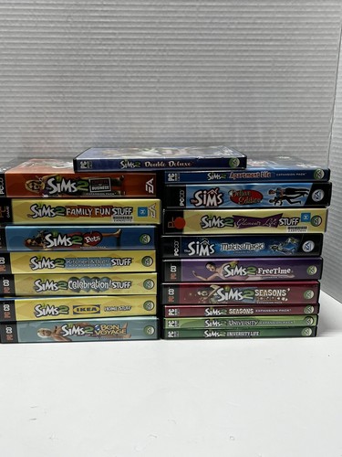 The Sims 2 Pc Expansion Packs Lot Of 17 CD Rom Games EA Computer ...