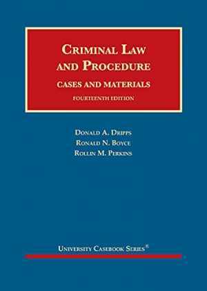 Criminal Law and Procedure, - Hardcover, by Dripps Donald; Boyce - Very ...