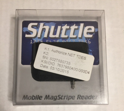 ID Tech Shuttle Mobile Magstripe Reader for Authorize.net AUTH.NET | eBay