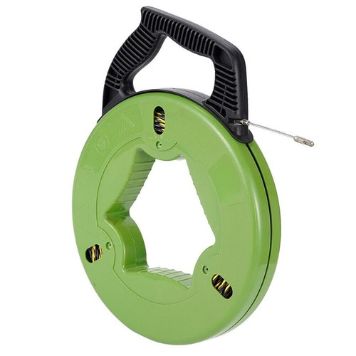 Fish Tape Wire Cable Line Puller 132 ft 3/16 in Steel with High Plastic ...