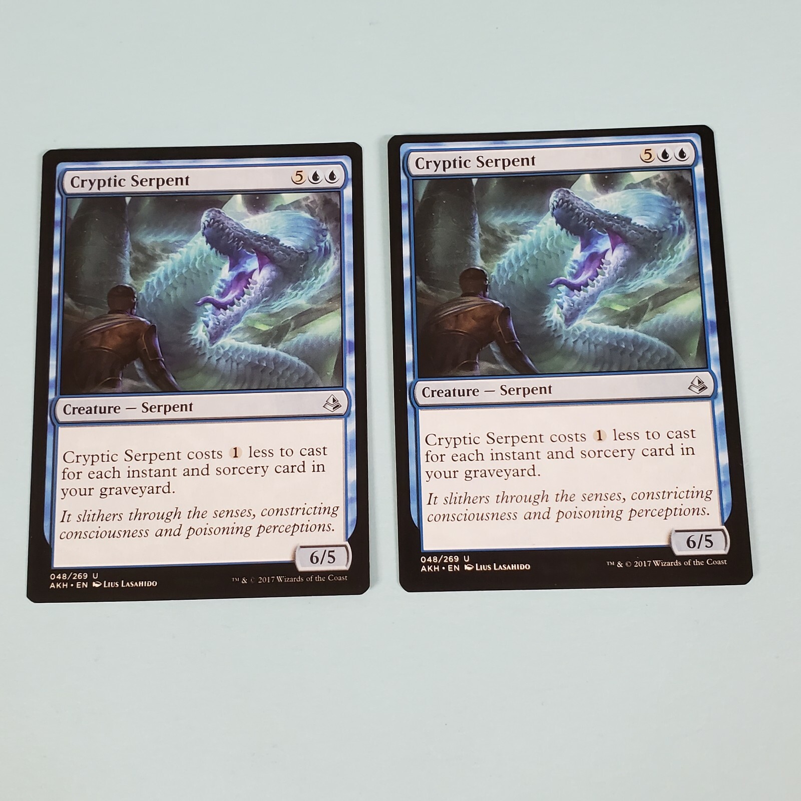 MTG+Cryptic+Serpent+Amonkhet+048%2F269+Regular+Uncommon for sale online ...