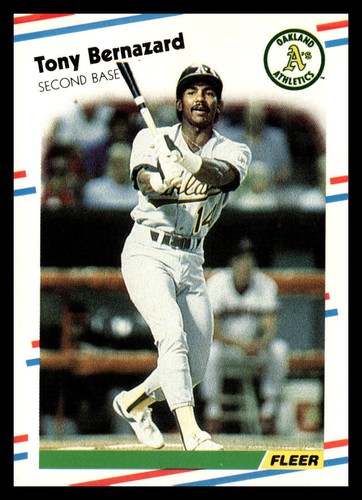 1988 Fleer #275 Tony Bernazard Oakland Athletics Baseball Card | eBay