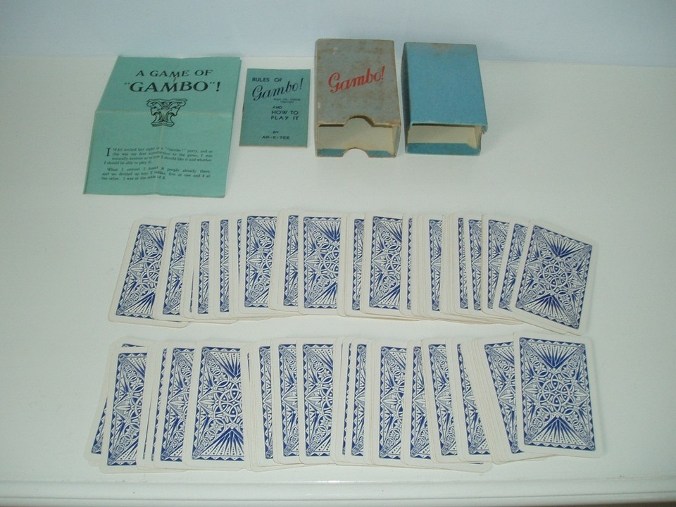 Antique "Gambo!" Card Game by At-e-tee 1920. | eBay UK