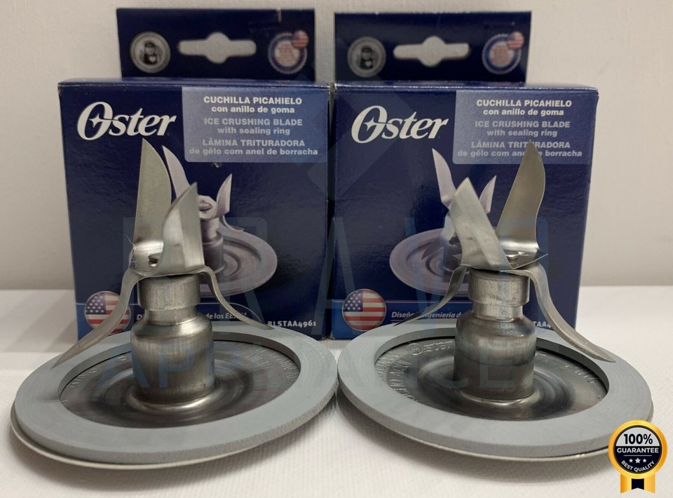 Genuine Oster Blender Blades Set of 2 Blades 4961 With 2 Sealing Rings ...